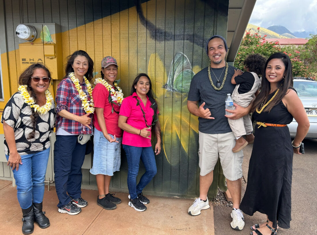 Valley inspires flowers, butterflies mural | News, Sports, Jobs - Maui News